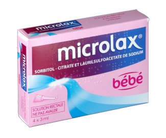 La pharmacie rolland : MICROLAX Bébé solution rectale (4 unidoses)
