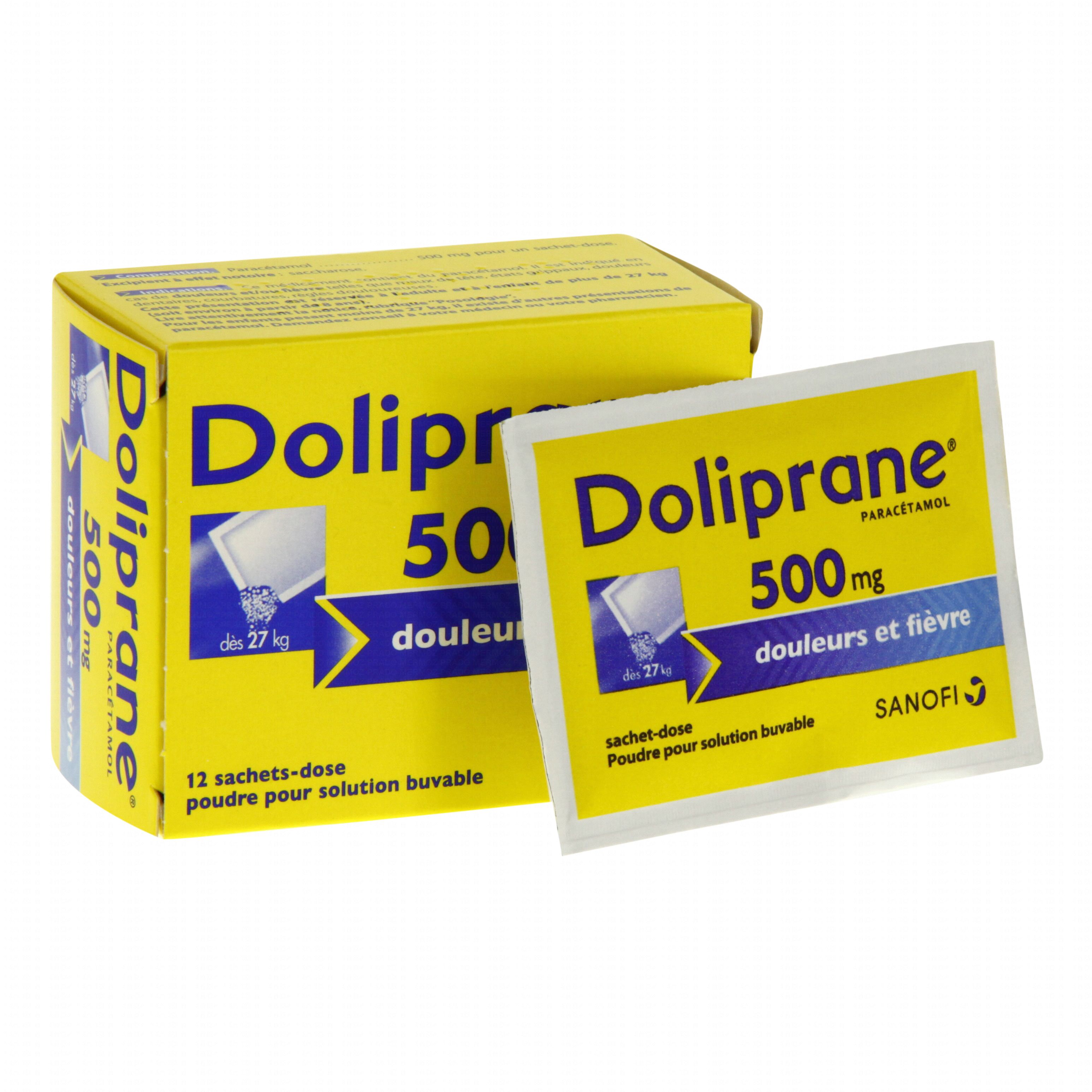 La pharmacie rolland : DOLIPRANE 500mg (12 sachets)