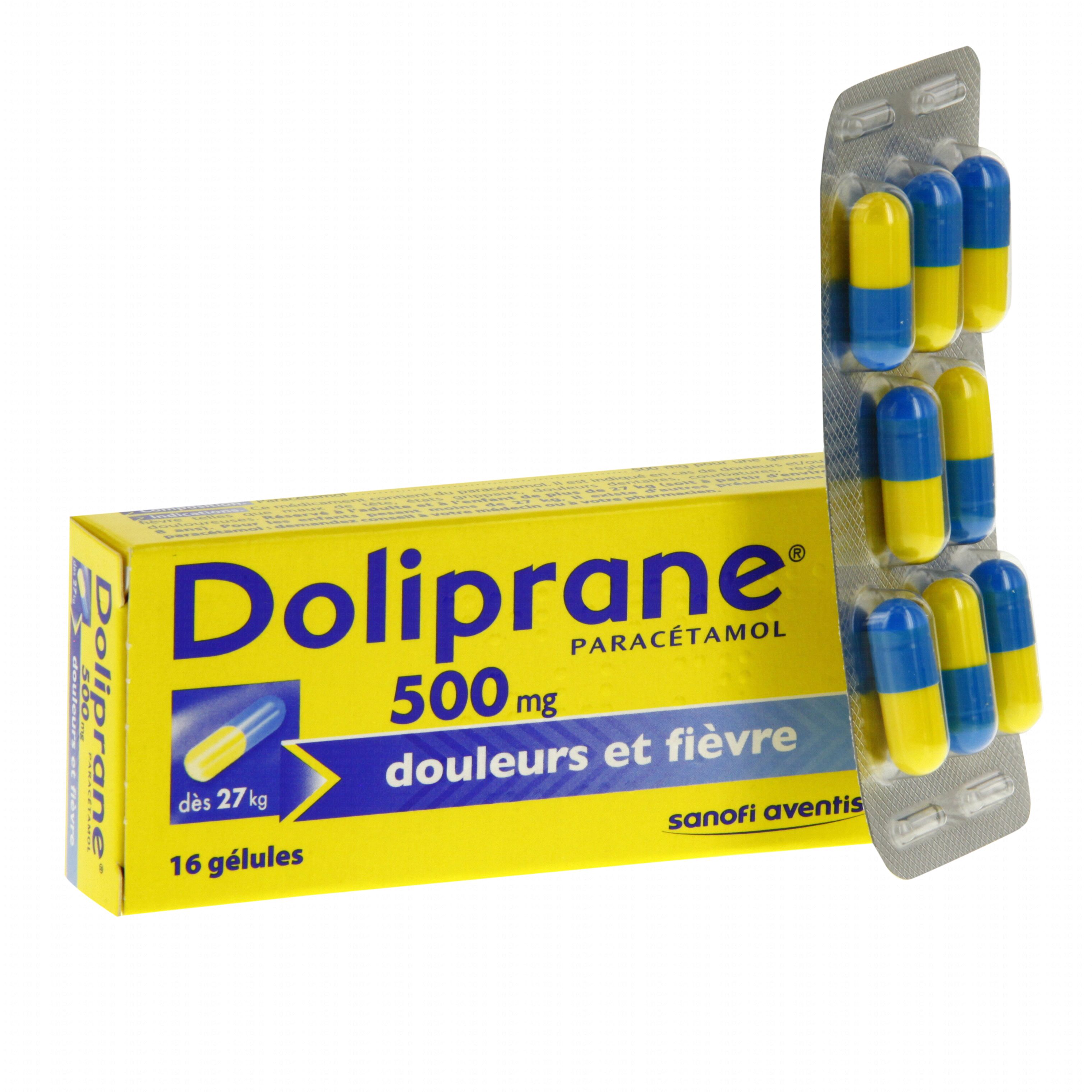 La pharmacie rolland : DOLIPRANE 500mg (16 gélules)