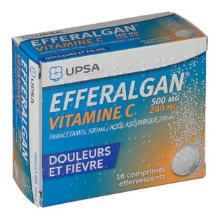 La pharmacie rolland : EFFERALGAN VITAMINE C (16 comprimés effervescents)