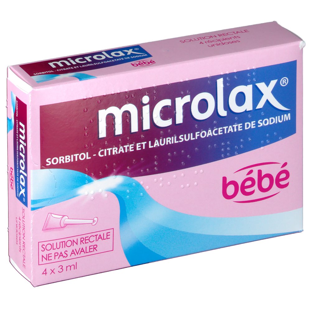 La pharmacie rolland : MICROLAX Bébé solution rectale (4 unidoses)