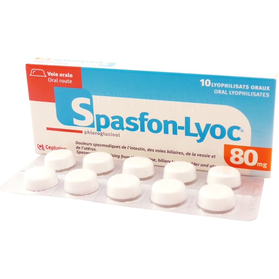 La pharmacie rolland : Spasfon Lyoc 80mg (10 comprimés)